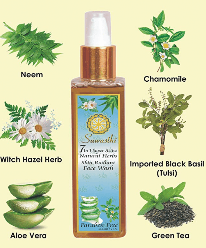 SUWASTHI 7-in-1 Super Active Natural Herbs Skin Radiant Face Wash ...